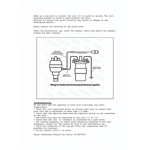Powerspark Lucas DK4A Distributor with Electronic Ignition Positive ...