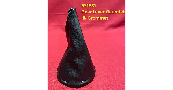 Gear Lever Gauntlet and Grommet - Black Coarse Grain - Triumph 631881 ...