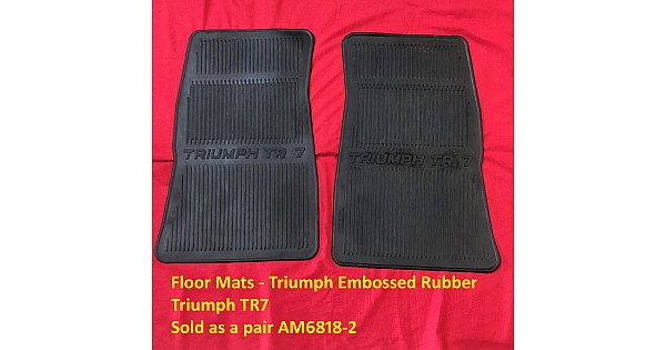 Floor Mats - Triumph Embossed Rubber Triumph TR7 Sold as a pair AM6818 ...