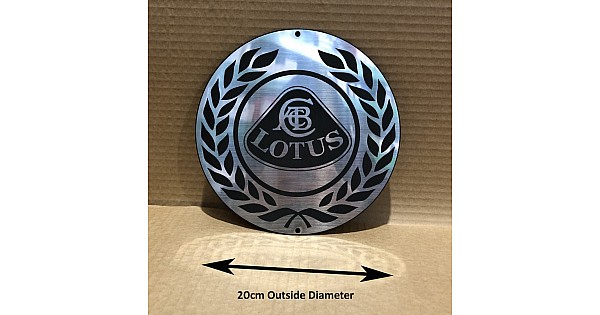 Lotus Emblem 20cm Diameter Laser Cut Composite LOTUS001 - LOTUS001
