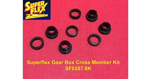 Superflex Polyurethane Gearbox Cross Member Bushes (Kit of 8) replaces ...