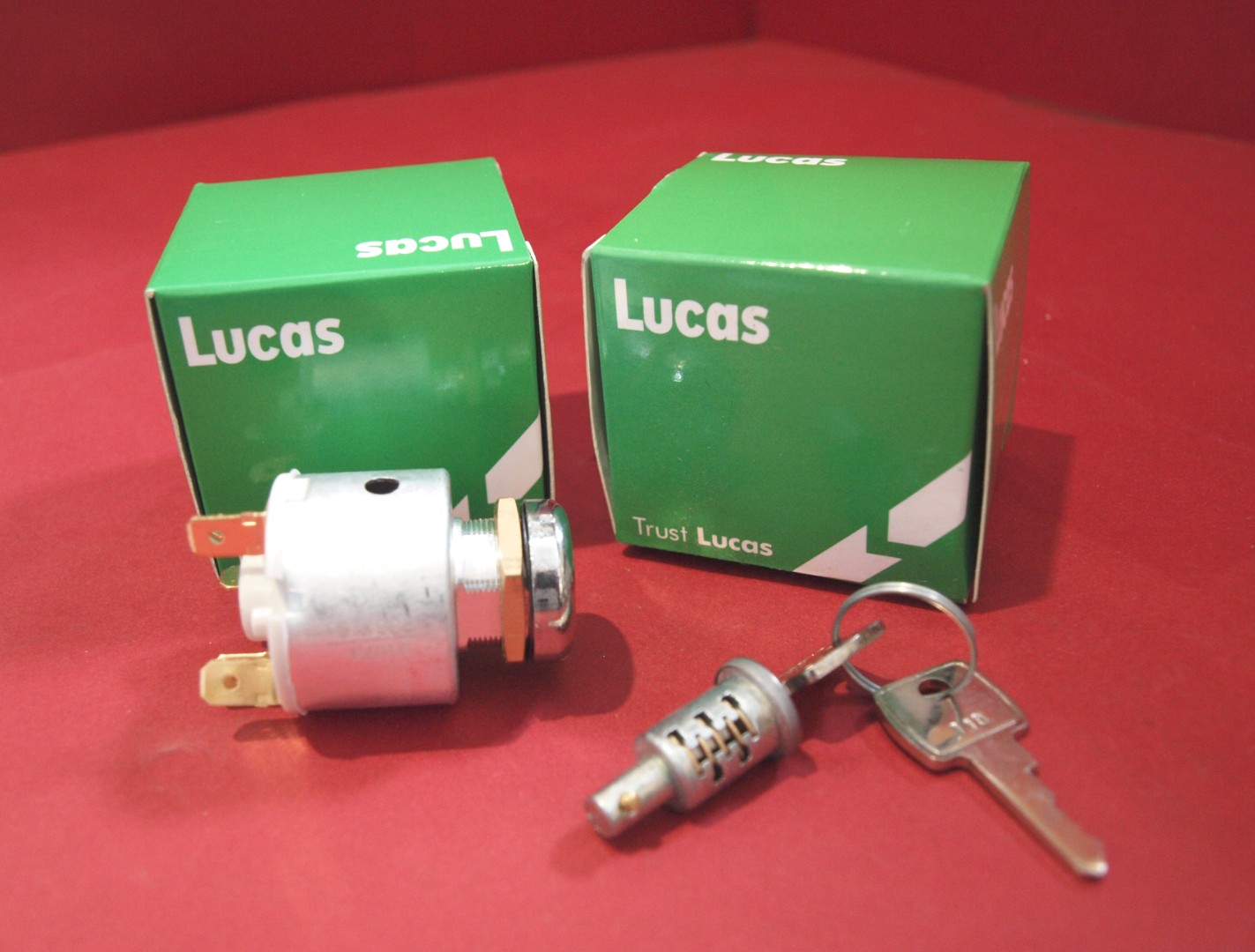 Dashboard Mount Ignition Switch With Barrel and Keys 13H337LUCAS-SetA