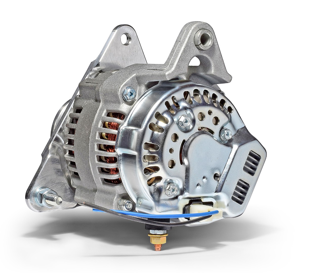 Powerlite 17/18ACR Lightweight 50 Amp Alternator with Fan & Pulley. RH ...