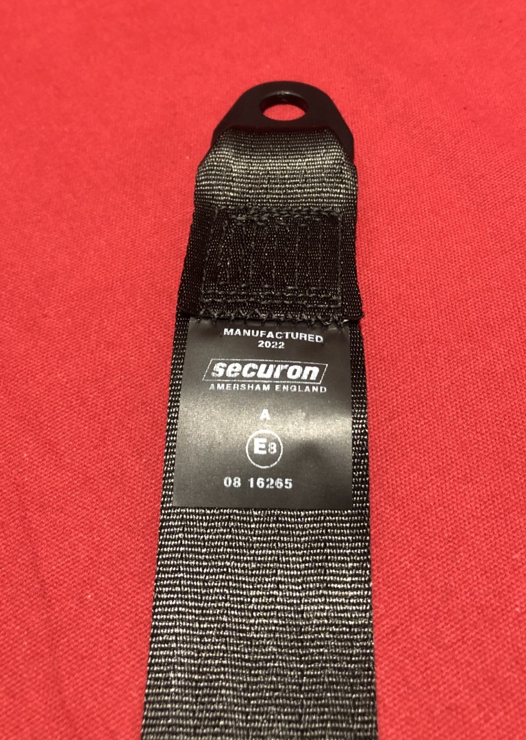 Securon Static Front Seat Belt and Anchor. (217cm with 45cm Stalk ...