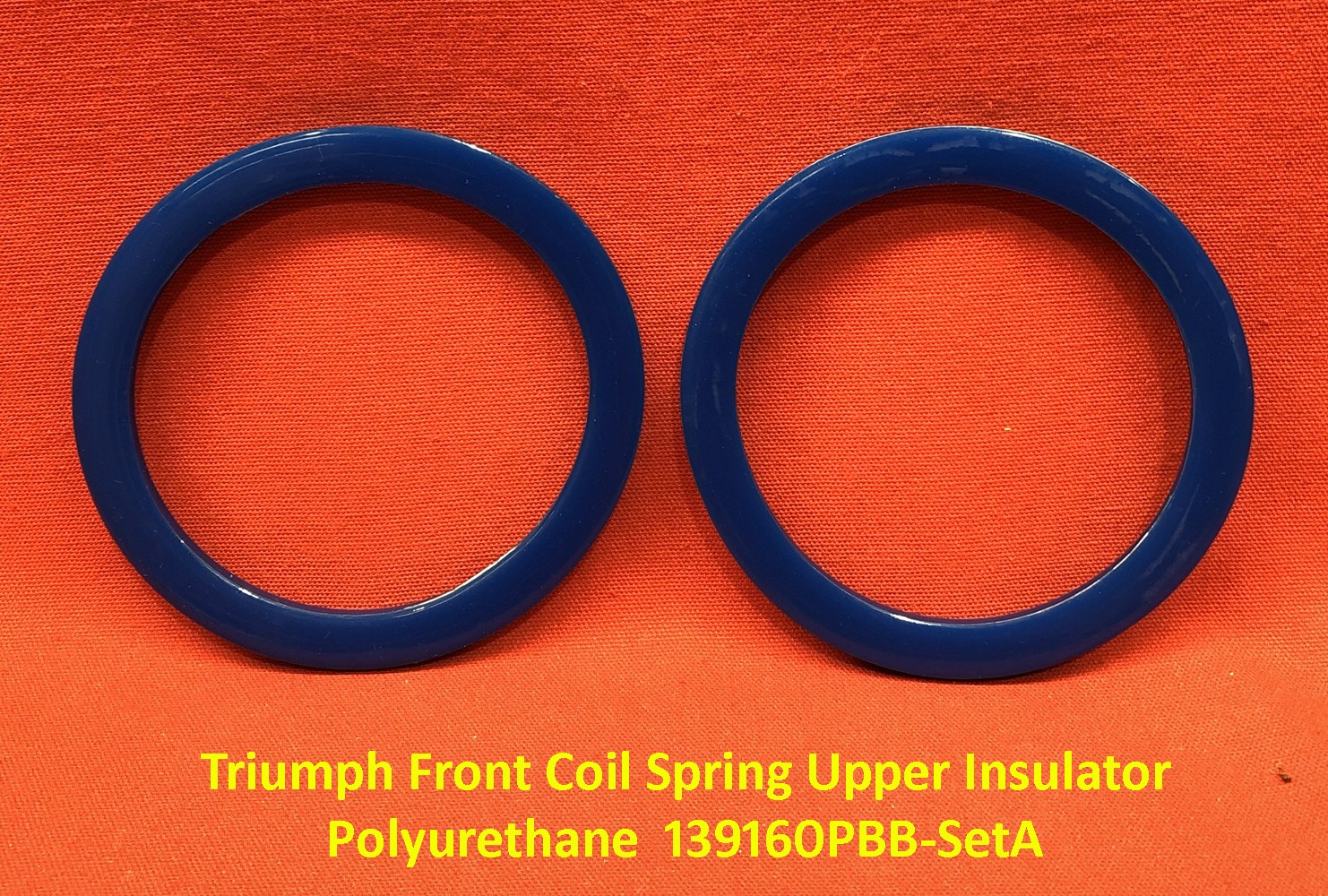 Triumph Front Coil Spring Upper Insulator Polyurethane 139160PBB-SetA