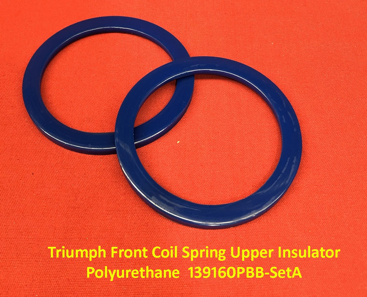 Triumph Front Coil Spring Upper Insulator Polyurethane 139160PBB-SetA
